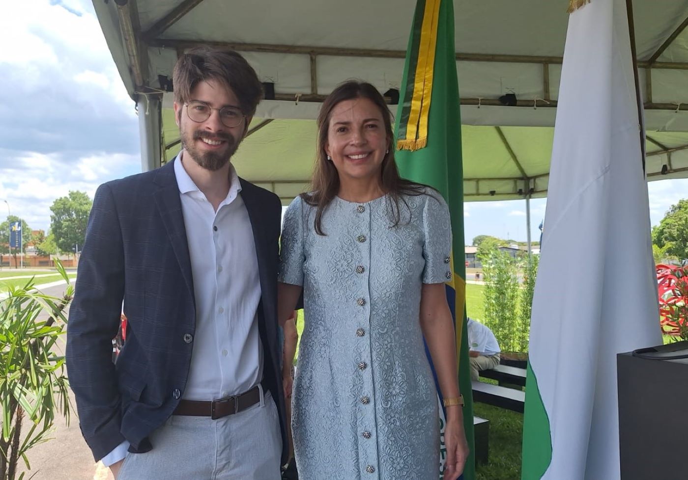 Gilbert Di Angellis com Anna Christina Kubitschek, presidente do ...